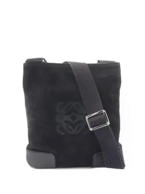 Loewe 2000s Anagram Shoulder Bag - Black