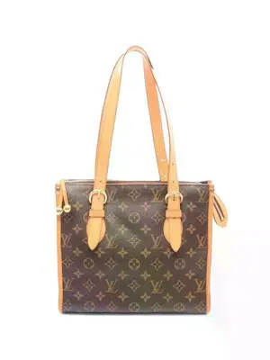 LOUIS VUITTON 2006 Popincourt Monogram Tote Bag - Brown