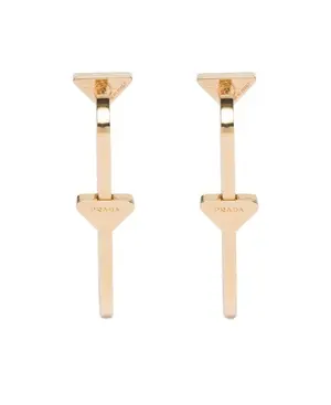 Prada Metal Earrings - Yellow