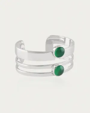 SOPHIE BLAKE Alice Cuff Green Onyx