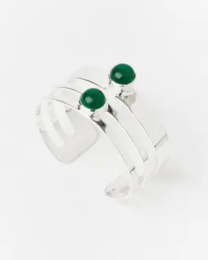 SOPHIE BLAKE Alice Cuff Green Onyx