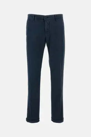 Incotex Slim Fit Stretch Cotton Blend Pants - Blue