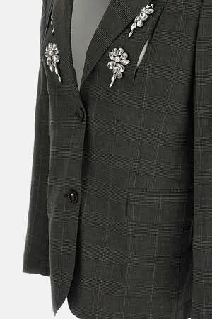 Simone Rocha Blazer Slash Con Applicazioni