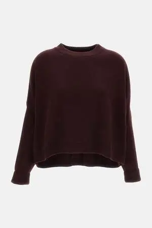 Dusan Maglia Oversize Girocollo In Puro Cashmere - Rosso