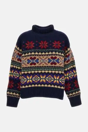 Polo Ralph Lauren Maglia Dolcevita In Lana E Cashmere - Multicolore