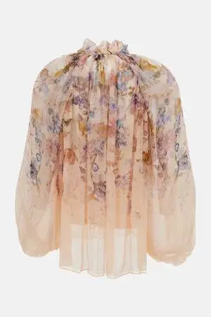 Zimmermann Blusa Con Maniche A Sbuffo Valliant - Rosa