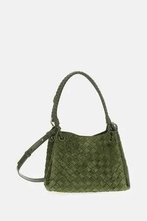 Bottega Veneta Borsa Parachute Media - Verde