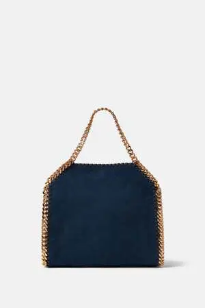 Stella McCartney Borsa Falabella Mini Bag Alter Suede - Blu