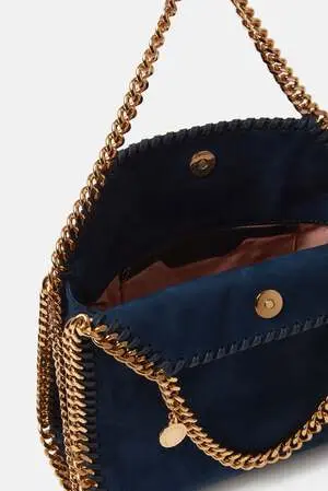 Stella McCartney Borsa Falabella Mini Bag Alter Suede - Blu