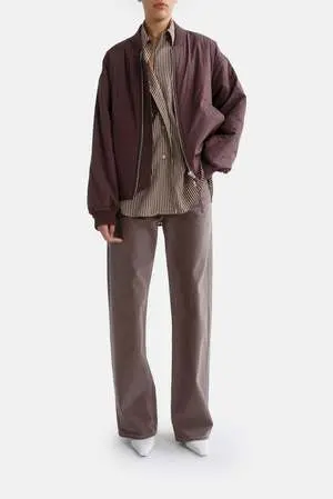 AGOLDE Arc Criss Cross Jeans In Mauvine