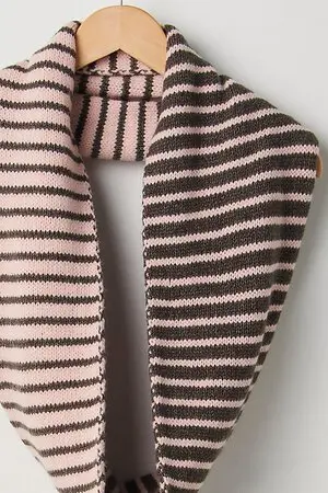 Free People Striped Infinity Snood - Tan Stripes
