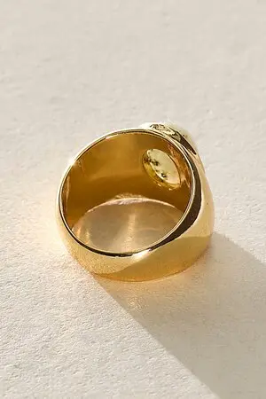 Free People Glow Stone Ring - Gold/lab