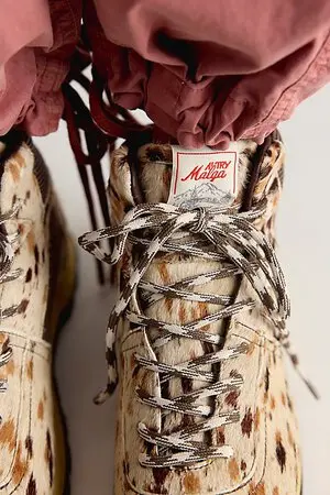 AUTRY Malga Mid Hiking Boots - Pony/fabric Cow/choc