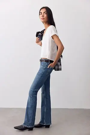 Free People We The Free Monte Low-rise Slim Bootcut Jeans - Twilight