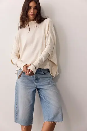 Free People We The Free Moon Daisy Turtle-neck Twofer - Sugar Swizzle