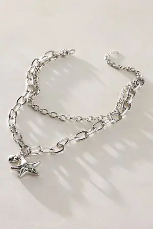 Free People Tilda Chain Necklace - Silver