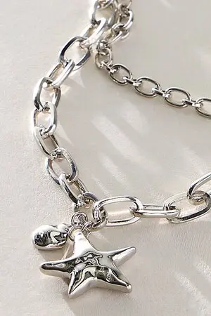 Free People Tilda Chain Necklace - Silver
