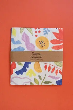 SUPRA ENDURA Poppy Garden Swedish Dishcloths 3 Pack