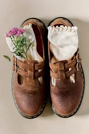 Dr. Martens 8065 Mary Janes - Dark Brown Crazy Horse Em