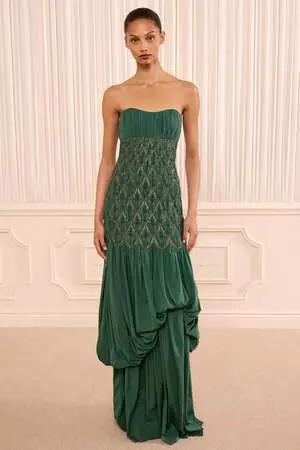 Ulla Johnson Octavine Strapless Silk Gown