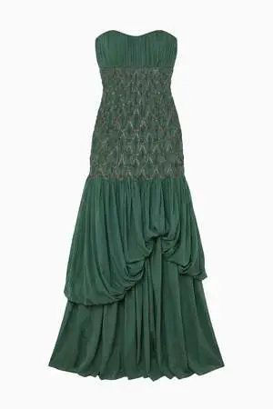 Ulla Johnson Octavine Strapless Silk Gown