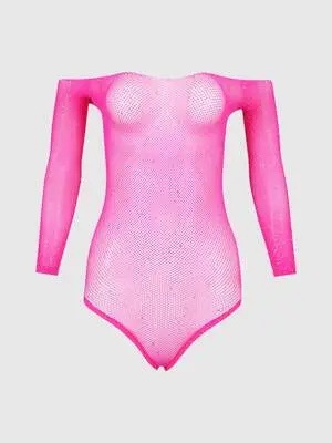 Frederick's Of Hollywood Bodystocking - Pink Dragon