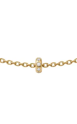 REINSTEIN ROSS 20k Peach Half Round Large Rondelle Diamond Pendant - Gold