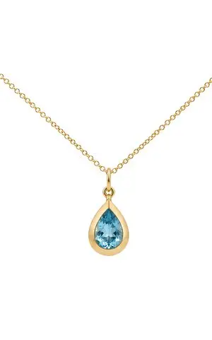REINSTEIN ROSS 18k Yellow Aquamarine Pendant Necklace - Gold