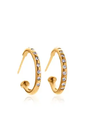 REINSTEIN ROSS 20k Peach Diamond Hoops - Gold