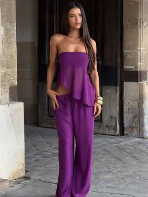 OUTCAST Clovelly Pant - Purple