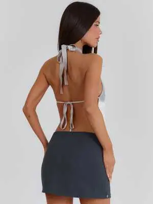 OUTCAST Tondra Mini Skirt Grey