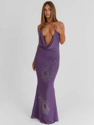 OUTCAST Shaima Maxi Dress Dusty