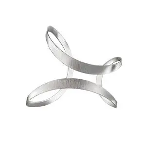 HOTA HOTA JEWELLERY Inception Palm Cuff – Matte – Left - Silver