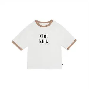 NEW ORCHARD Oat Milk T-shirt - Brown/white