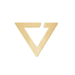 HOTA HOTA JEWELLERY Triangle Earring – Matte – -plated - Gold