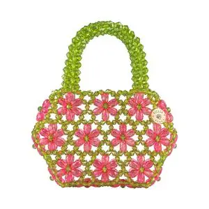 TILLIE BEADS Daisy Delight Mini Bead Bag - Pink