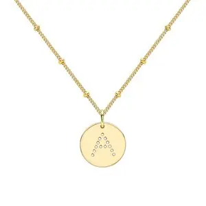 NEOLA DESIGN Alphabet A Necklace - Gold