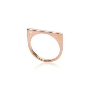 NEOLA DESIGN Minerva Rose Gem Stacking Ring - Rose Gold