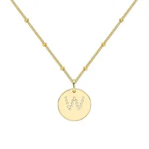 NEOLA DESIGN 18ct Vermeil 'w' Pendant Necklace - Gold