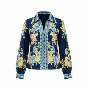 RAISHMA Amani Navy Shirt - Blue