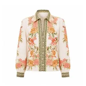 RAISHMA Amani Cream Shirt - White