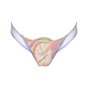 SOMEWHERE NEVER Miami Nice Low Rise Brazilian Brief - Purple