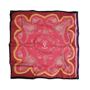 KUEEN Silk Scarf Bloody Awesome Collection Bloody - Red