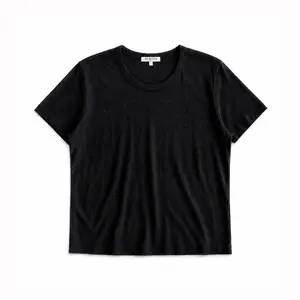 NOEND Cotton Modal Slub Crew Tee - Black