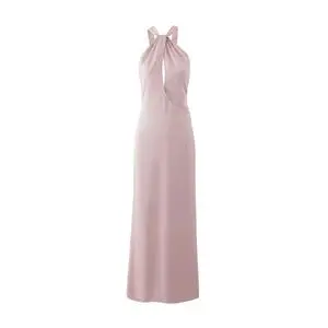 AISL Mauve Twist Halter Maxi Dress With Front Cutout