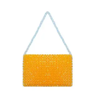 TILLIE BEADS Color Pop Beaded Shoulder Bag - Orange