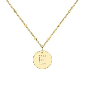 NEOLA DESIGN Alphabet E Necklace - Gold