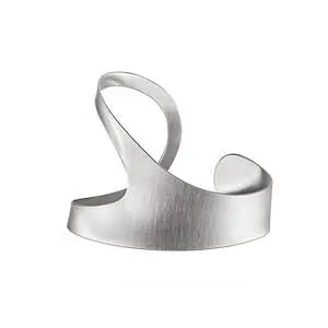 HOTA HOTA JEWELLERY Obsession Palm Cuff – Matte – Left - Silver