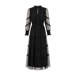 RAISHMA Anastasia Dress Tiered Lace Maxi Dress With Gathered Waist