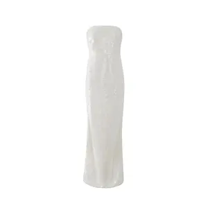 AISL Strapless Column Sequin Gown